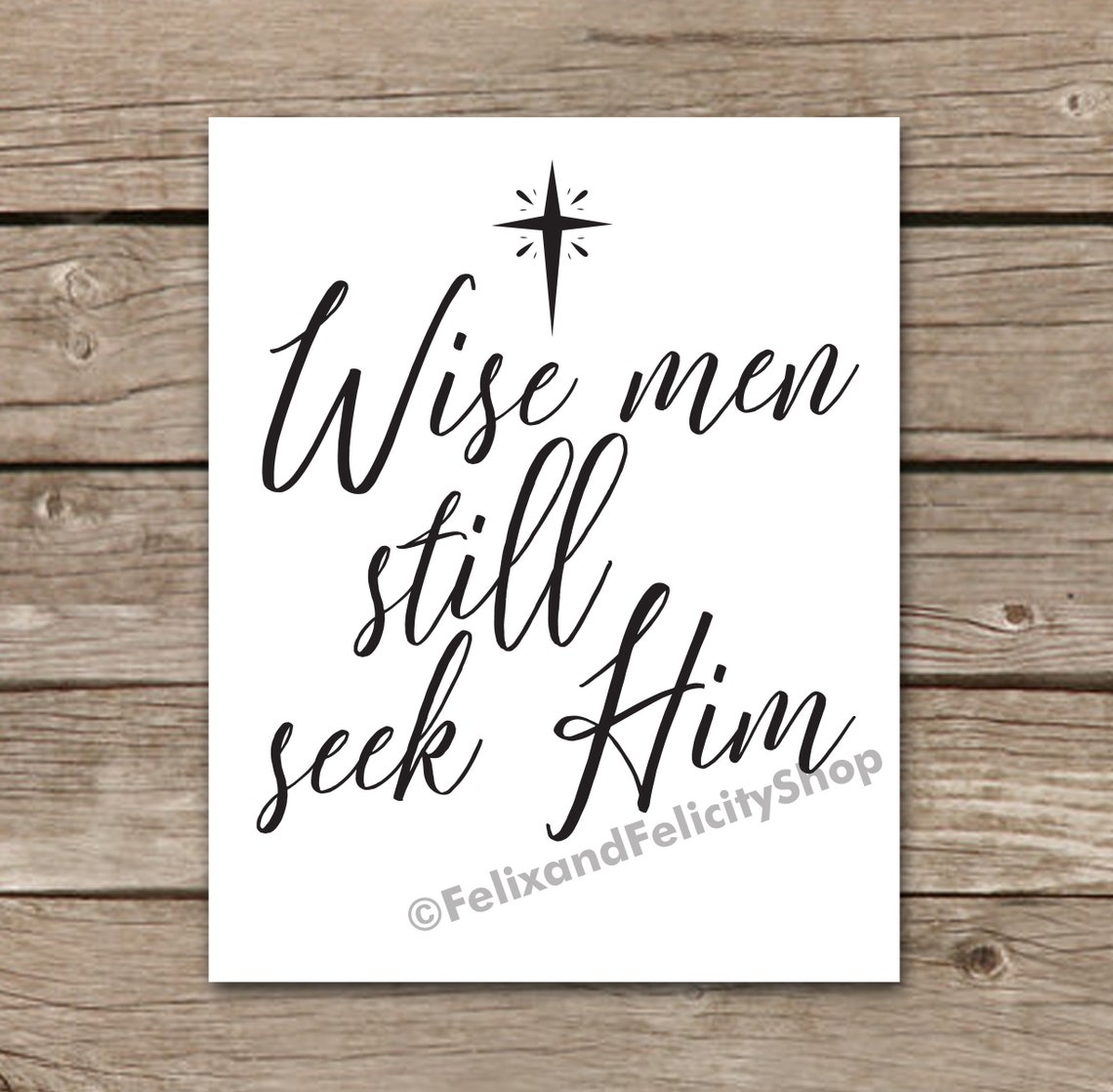 Printable Wise Men Still Seek Him Religious Christian Christmas Holiday ...
