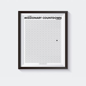 LDS Mission 18 Month Missionary Countdown Calendar Printable, LDS ...