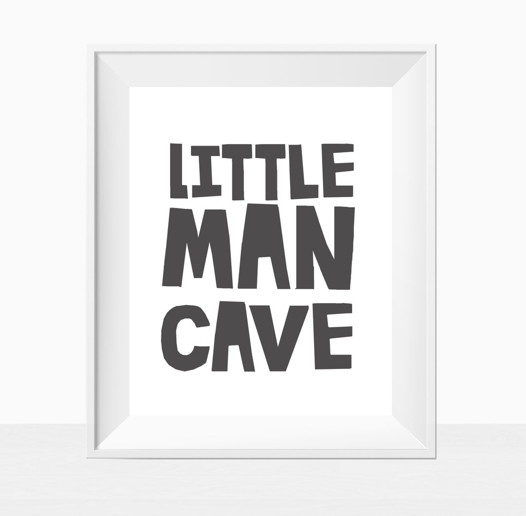 PRINTABLE Little Man Cave Boy Room Nursery Decor Modern - Etsy