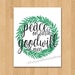 Printable Peace on Earth Goodwill to Men Christmas - Etsy
