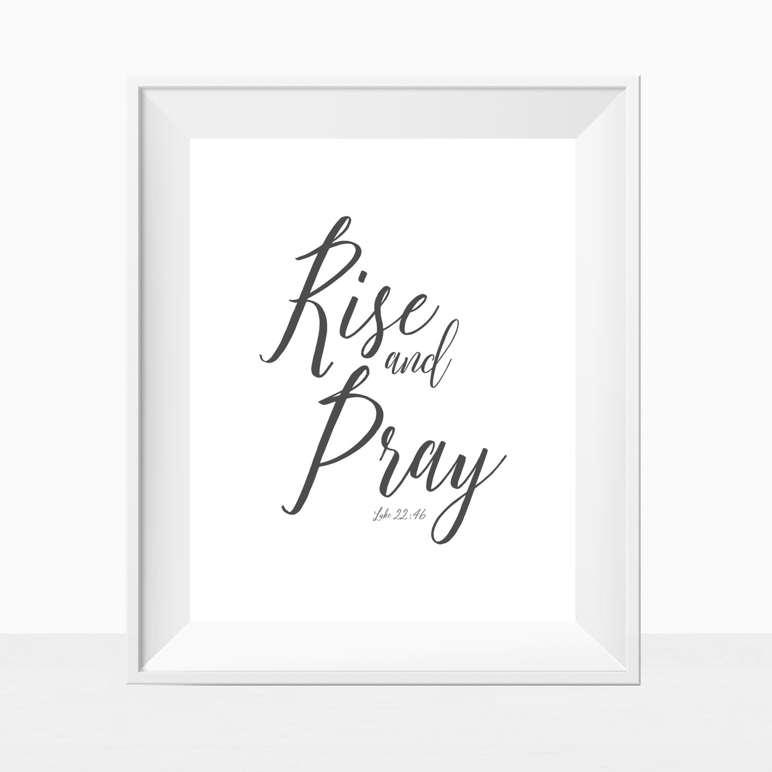 Printable Rise and Pray Prayer Bible Verse Instant Download - Etsy