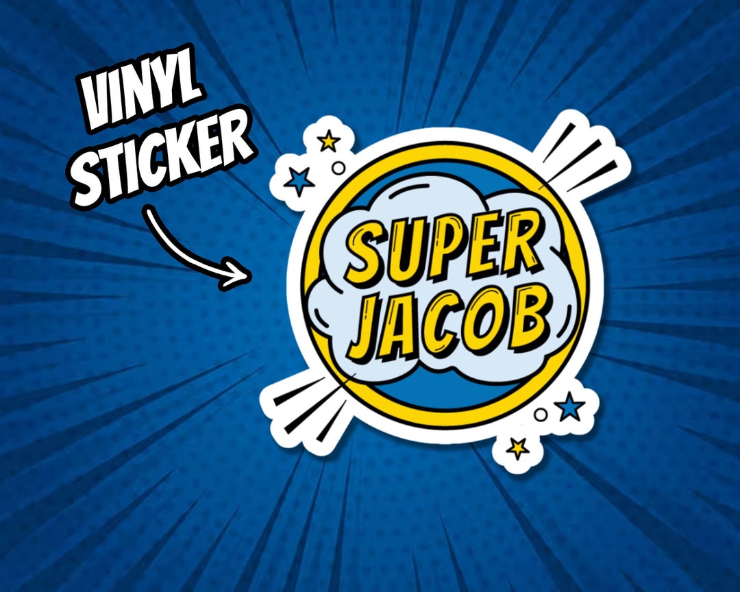 Super Jacob Logo Vinyl Sticker - Etsy