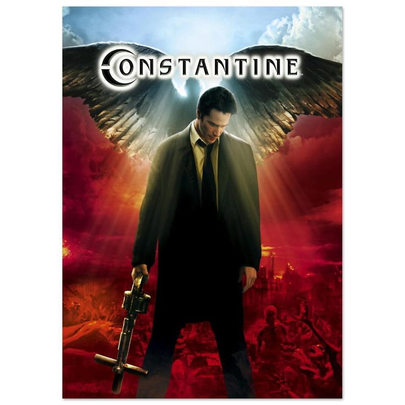 Constantine 2005 Movie Poster. Francis Lawrence Movie. Keanu Reeves ...