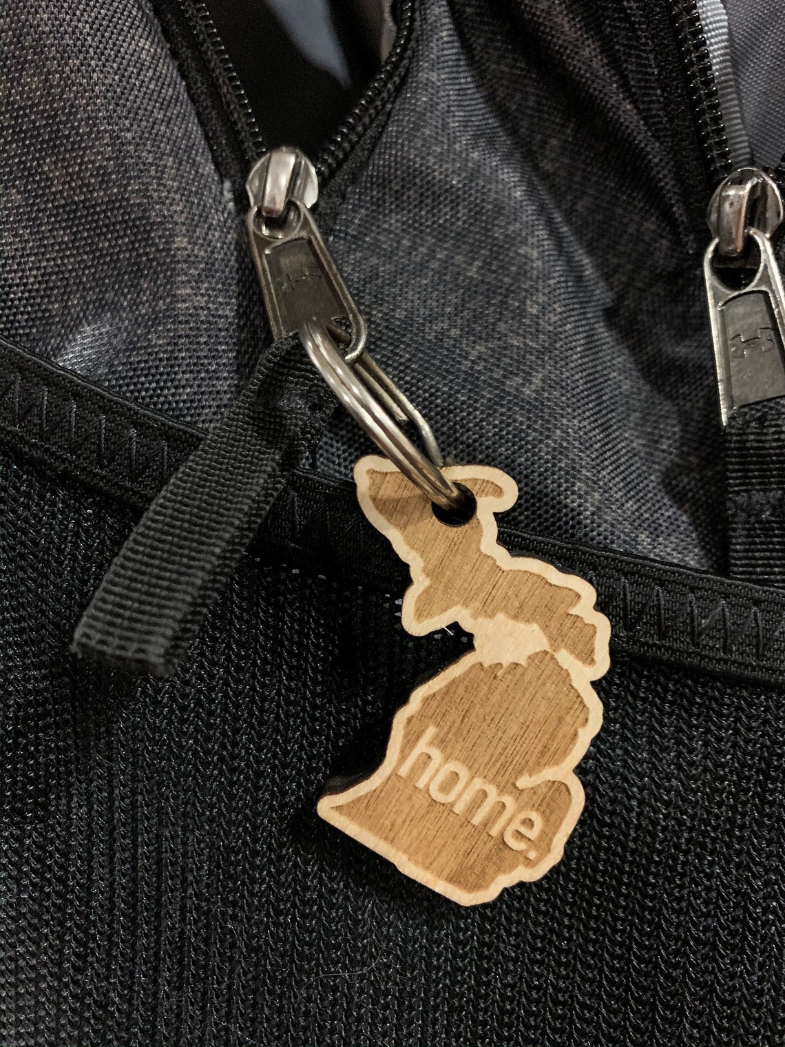 State of Michigan Keychain Home Key Ring Holder Bag Tag Laser Engraved ...