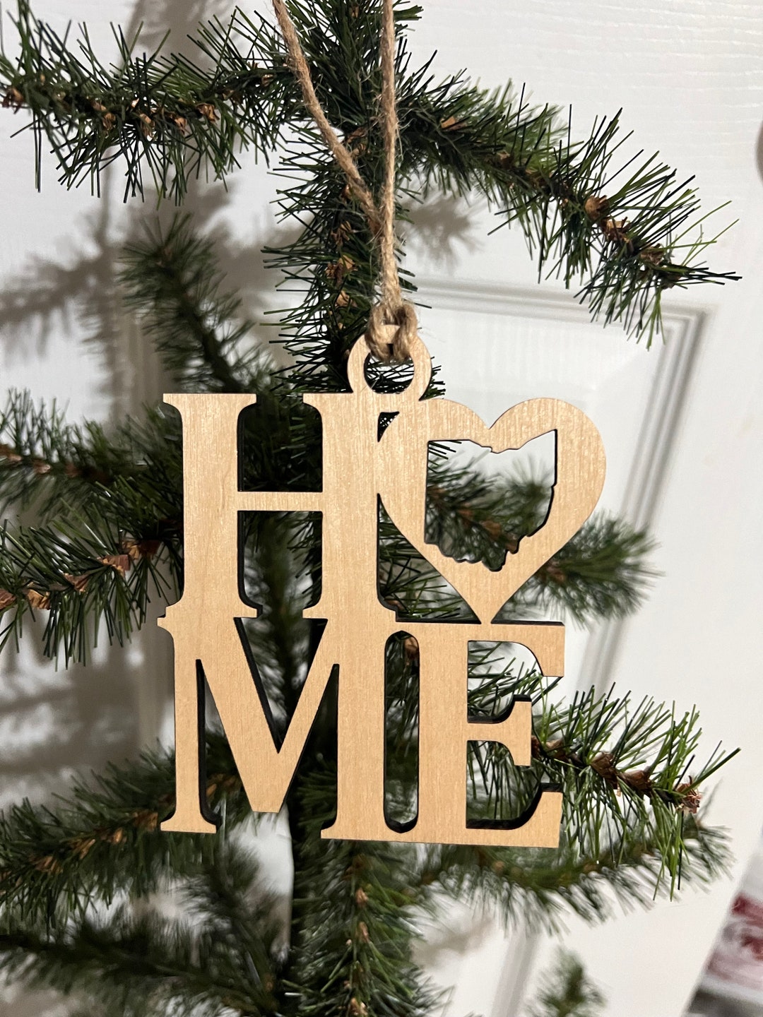 Ohio Home Heart Wood Ornament Cutout Home is Where the Heart is Home ...