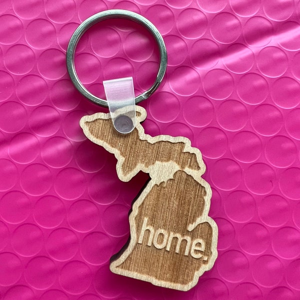 Michigan Keychain - Etsy