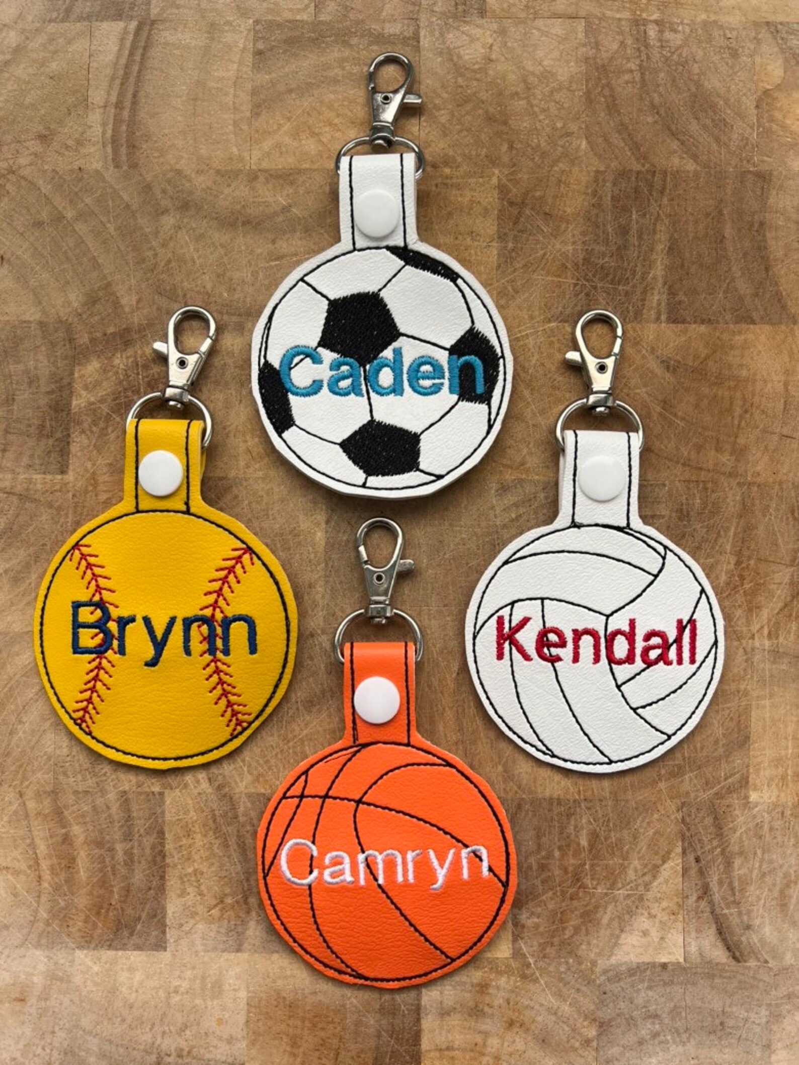 Basketball With Name Key Fob Tag Keychain Bag Tag - Etsy