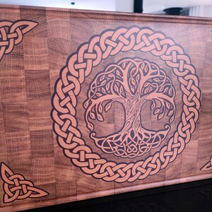 Yggdrasil - the Tree of Life - Inlay Cutting Board - Etsy
