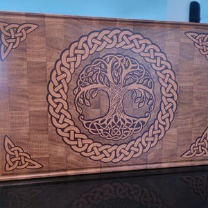 Yggdrasil - the Tree of Life - Inlay Cutting Board - Etsy