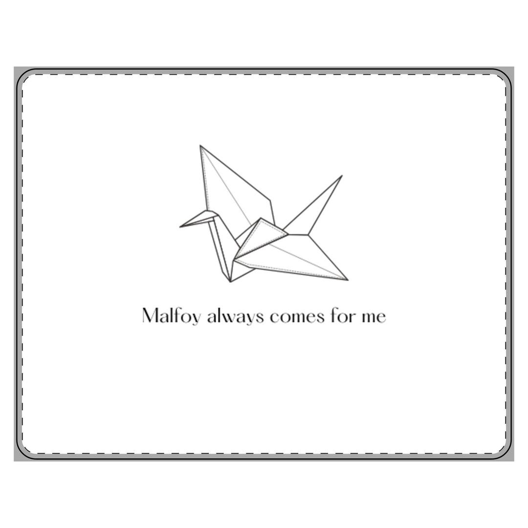 Manacled Origami Crane Bird PU Leather Desk Pad, Harry Potter Fandom ...