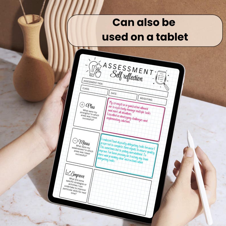 Assessment Self Reflection, Printable PDF, Student Progress Tracking ...