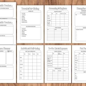 Pet Care Planner Printable | 9 Pet Tracker Sheets | Health, Feeding ...