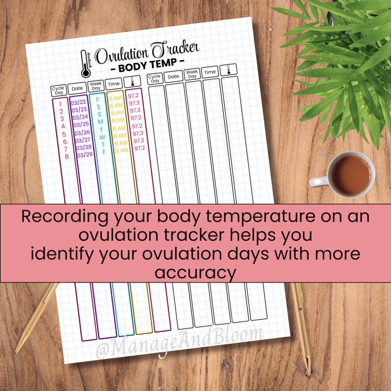 Printable Fertility Tracking Chart: Ovulation, BBT, IVF, Pregnancy ...