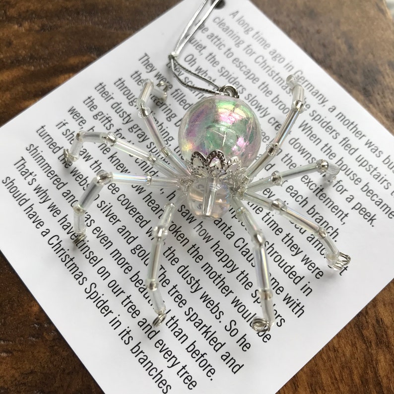 Germ Christmas Spider Clear - Etsy