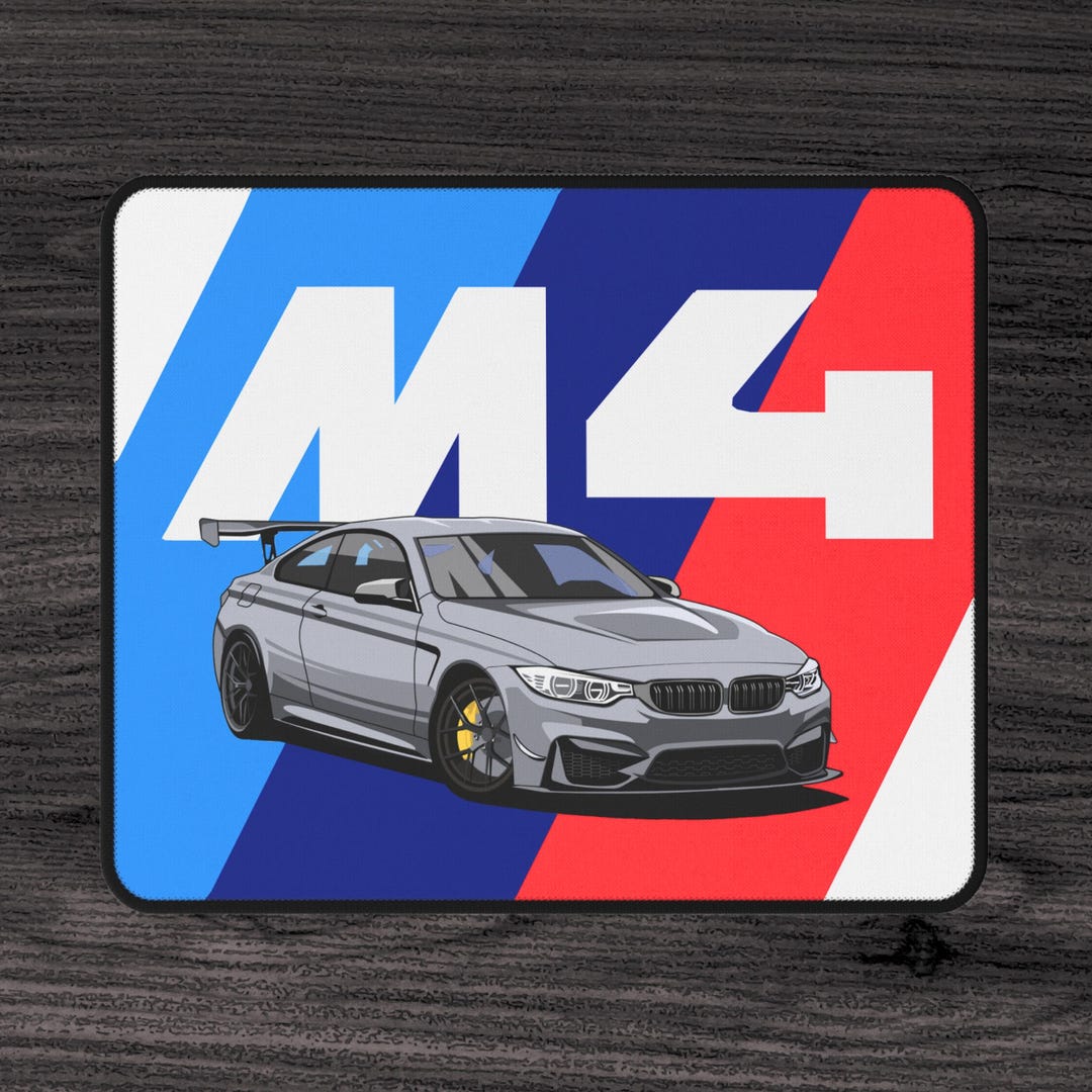 Car BMW M4 Gaming Mouse Pad Desk Mat, Modern Sports Car Mousepad ...