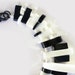 Reclaimed Acrylic Future Ruff No.7 Necklace Black White Orange Eco ...