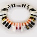 Reclaimed Acrylic Future Ruff No.7 Necklace Black White Orange Eco ...