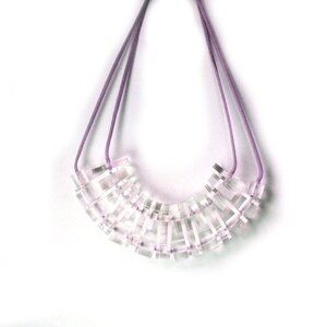 Future Ruff No.14 Reclaimed Acrylic Necklace Clear Eco Sustainable ...