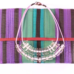 Future Ruff No.14 Reclaimed Acrylic Necklace Clear Eco Sustainable ...