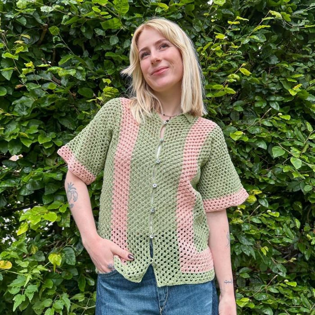 Oversized Unisex Crochet Shirt Pattern – XS to 5XL – Digital PDF Sewing ...