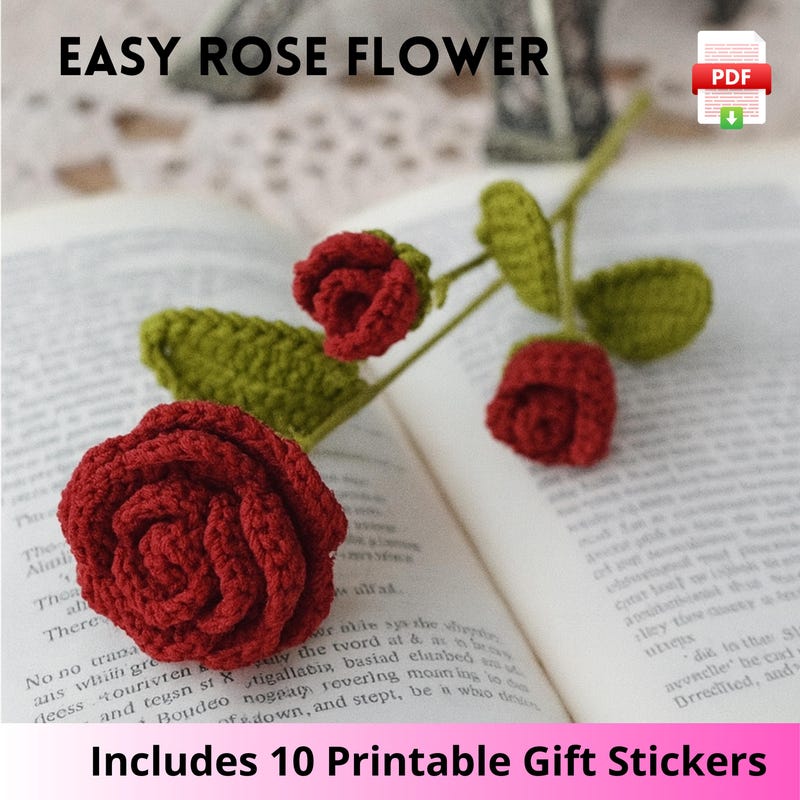 Crochet Rose Blanket Book - Etsy