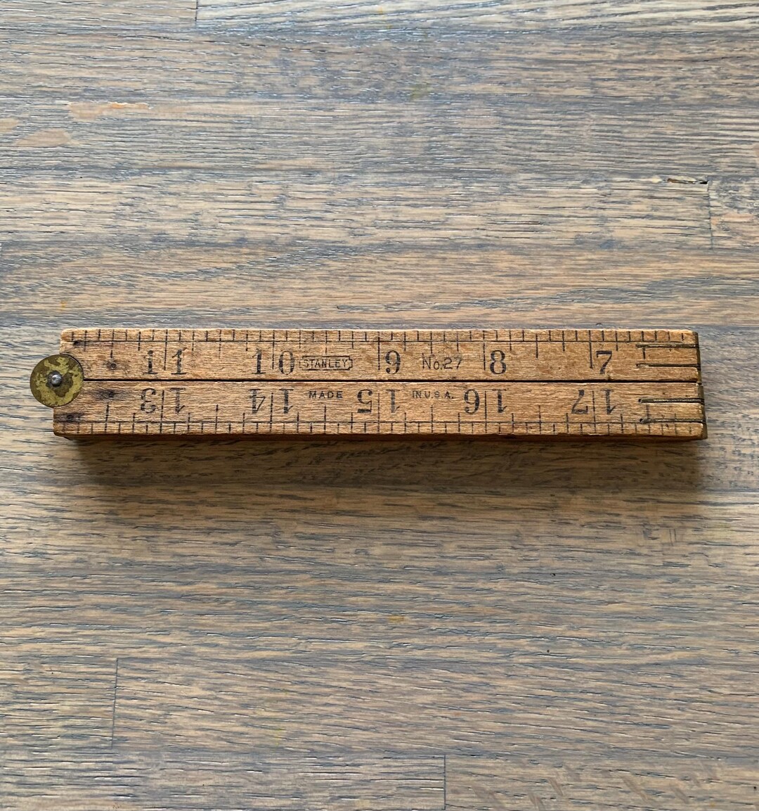 Vintage Stanley Ruler No. 27 - Unique Folding Antique Ruler - Etsy