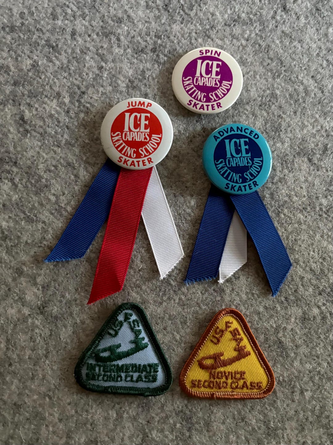 Vintage Ice Capades Skating School Pin Backs and USFSA Patches - Etsy