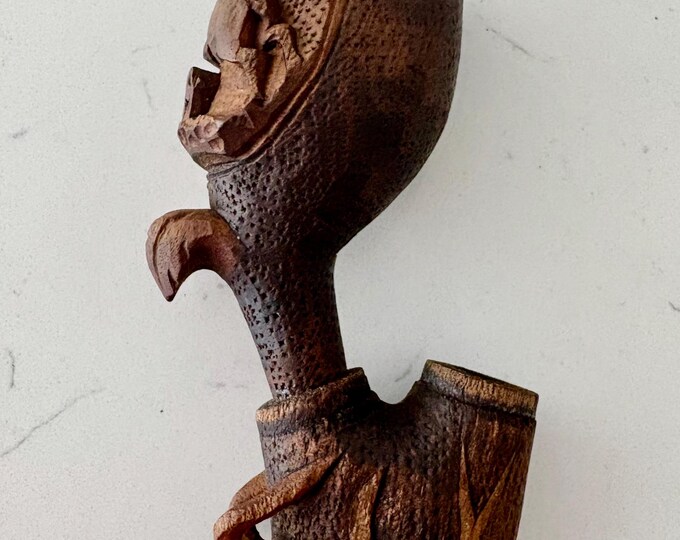 Hand-carved Tobacco Pipe With Stag Head and Flip Top - Etsy