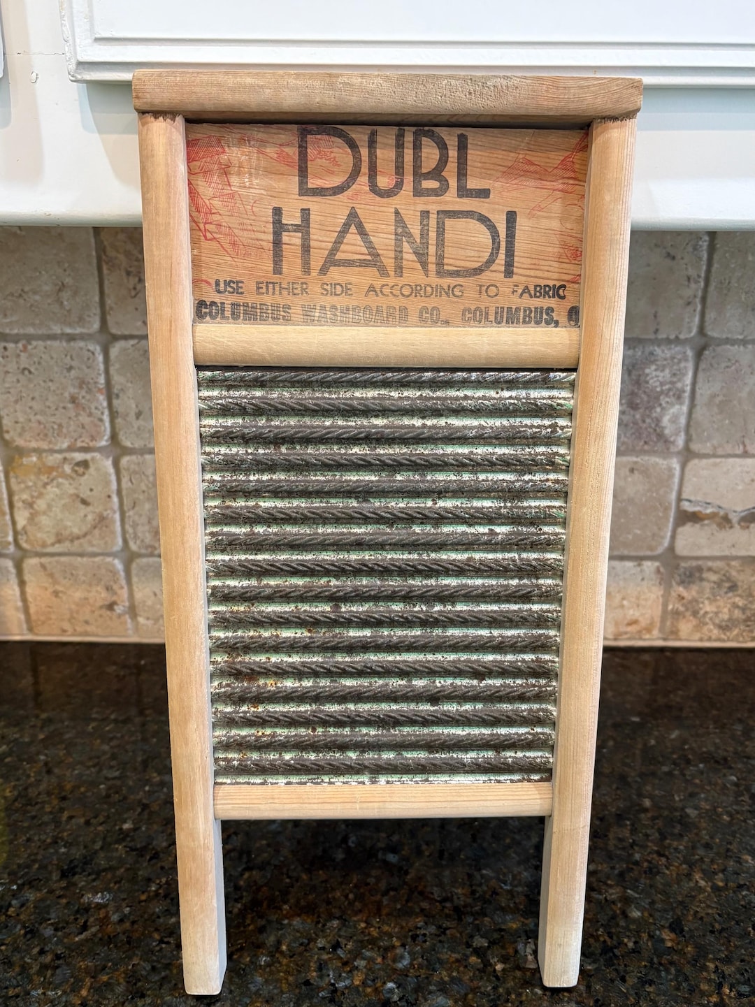 Planche à laver vintage en bois et métal DOUBL HANDI - Etsy France