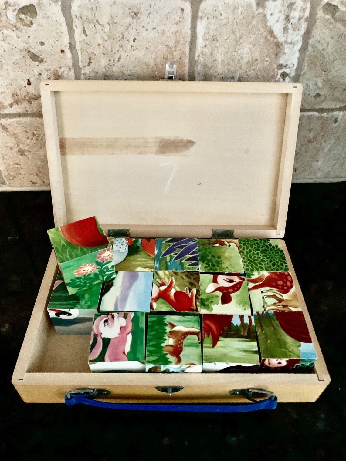 Vintage Wooden Block Puzzles - Etsy