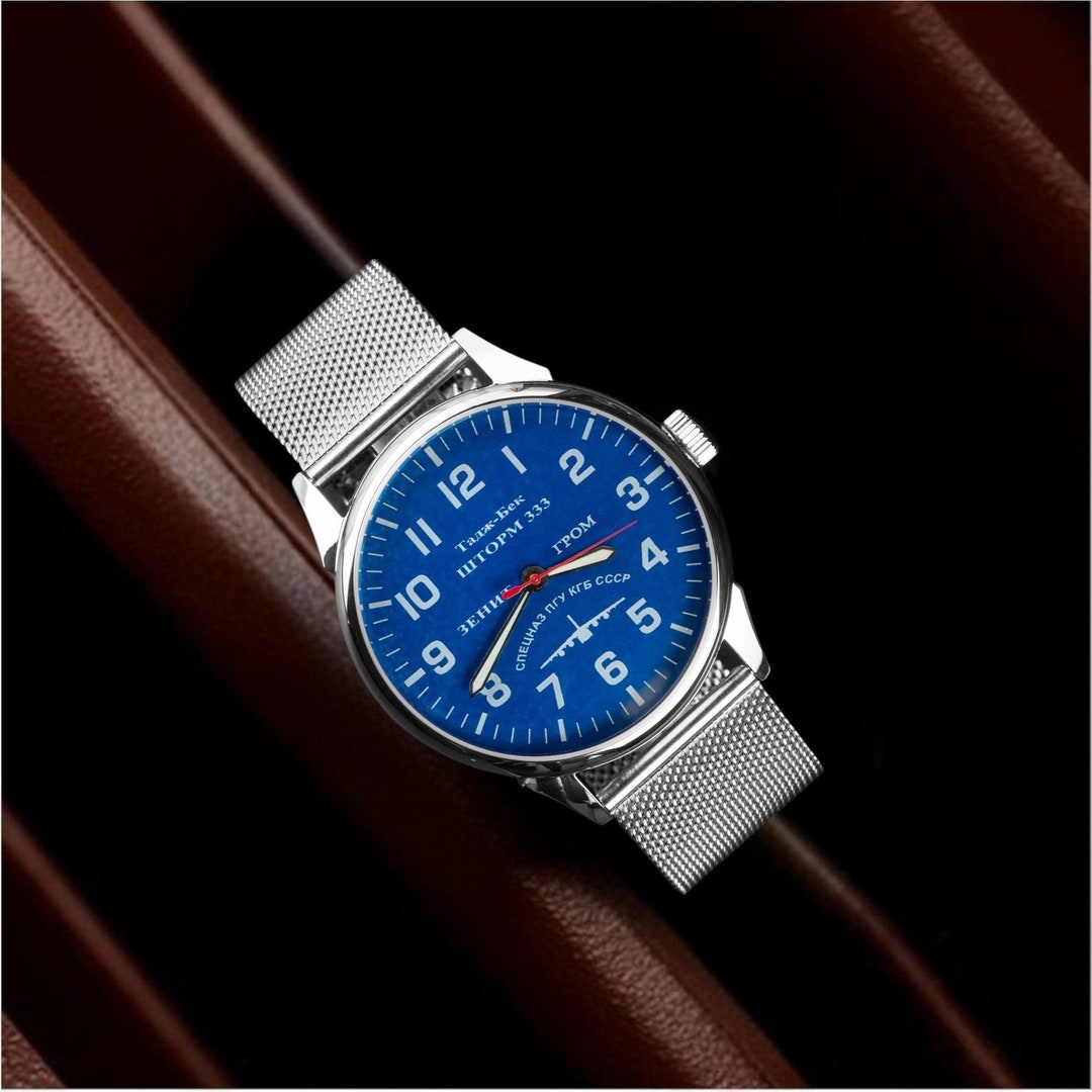 Raketa Storm 333 Vintage Mechanical Watch Elegant Blue Dial Timeless ...