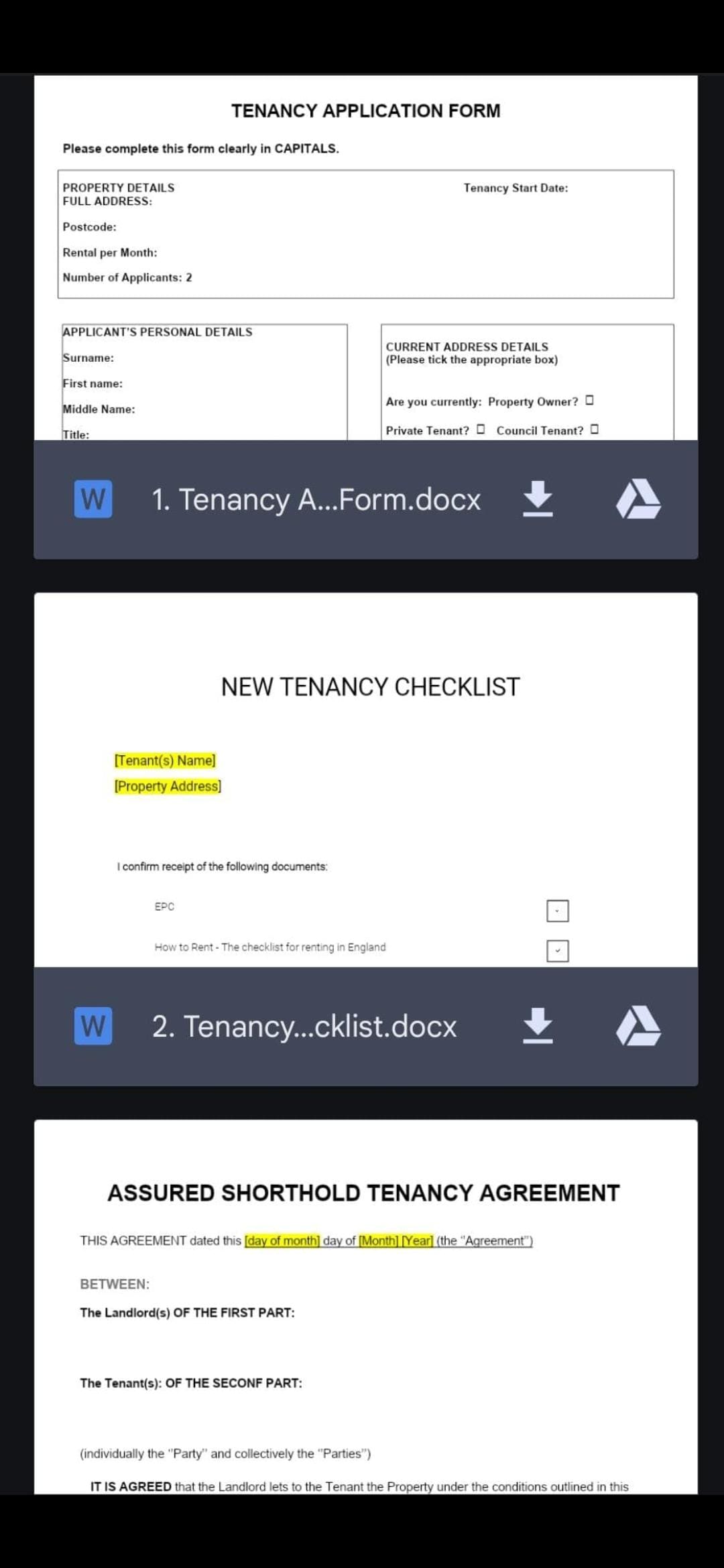 Essential Landlord New Tenancy Template Bundle With Detailed AST ...