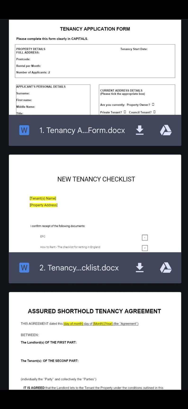 Essential Landlord New Tenancy Template Bundle With Detailed AST ...