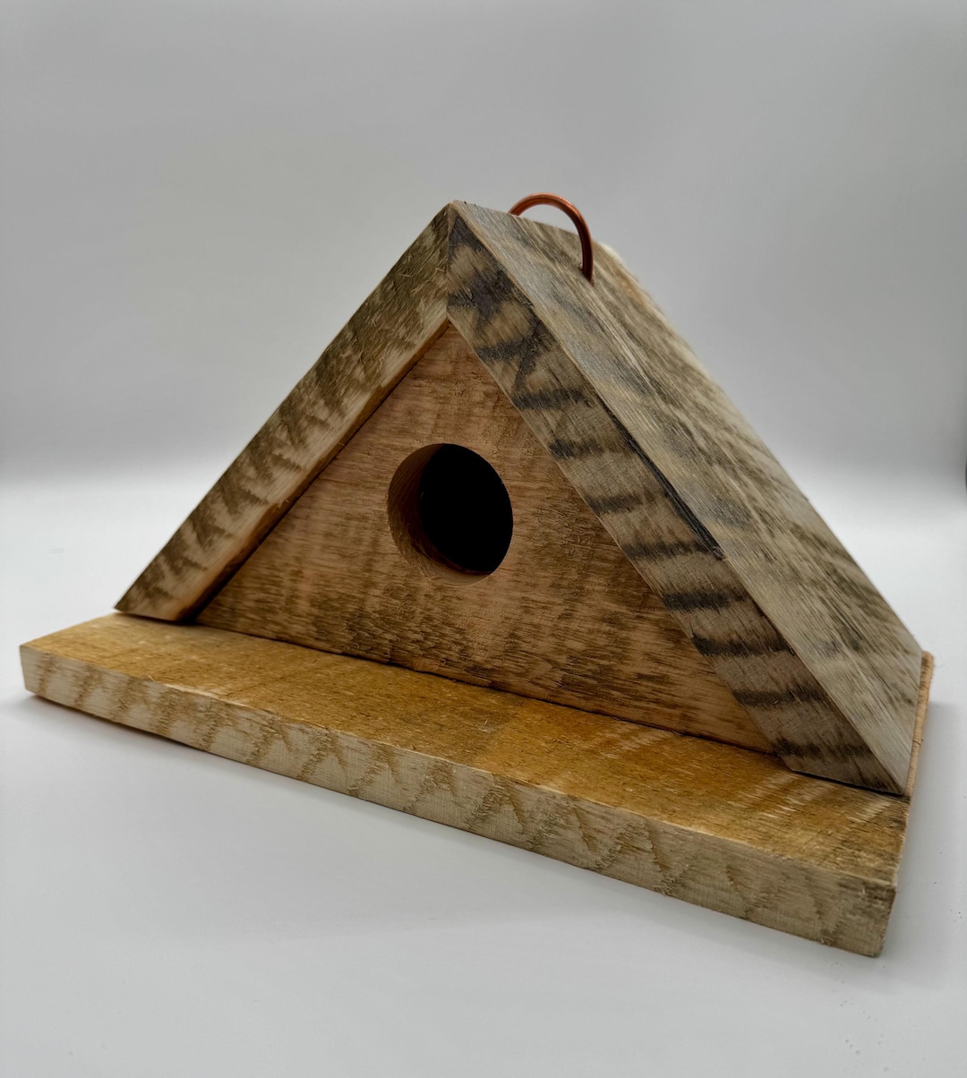 Handcrafted A-frame Birdhouse - Sanded Rough Sawn Pine - Etsy