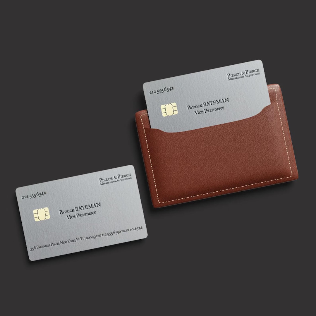 Credit Card Skin Patrick Bateman - Etsy