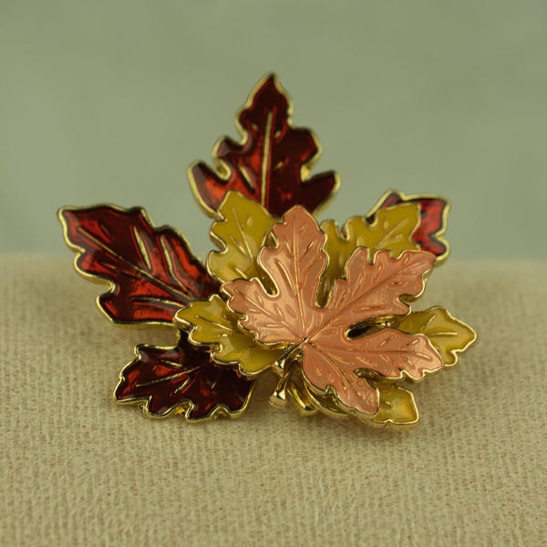 Autumn Leaf Brooch - Etsy