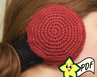 PDF Knit Pattern: Ear Muff Covers (180 Degree Wrap Around Style ...