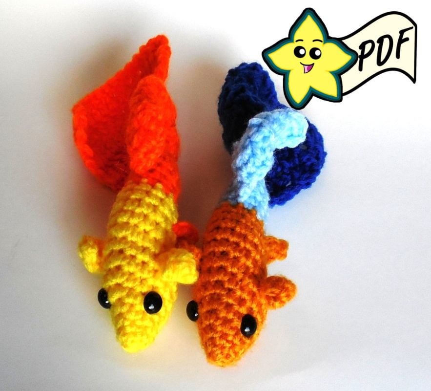 PDF Crochet Amigurumi Animal Patterns: Guppy Amigurumi PATTERN - Etsy