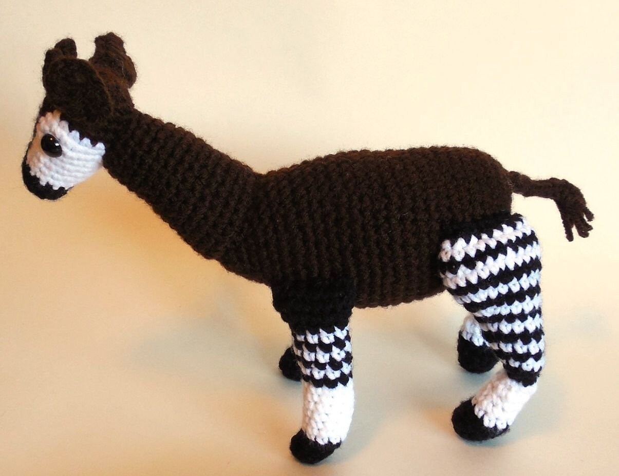 PDF Crochet Amigurumi Animal Pattern: Okapi Amigurumi PATTERN - Etsy