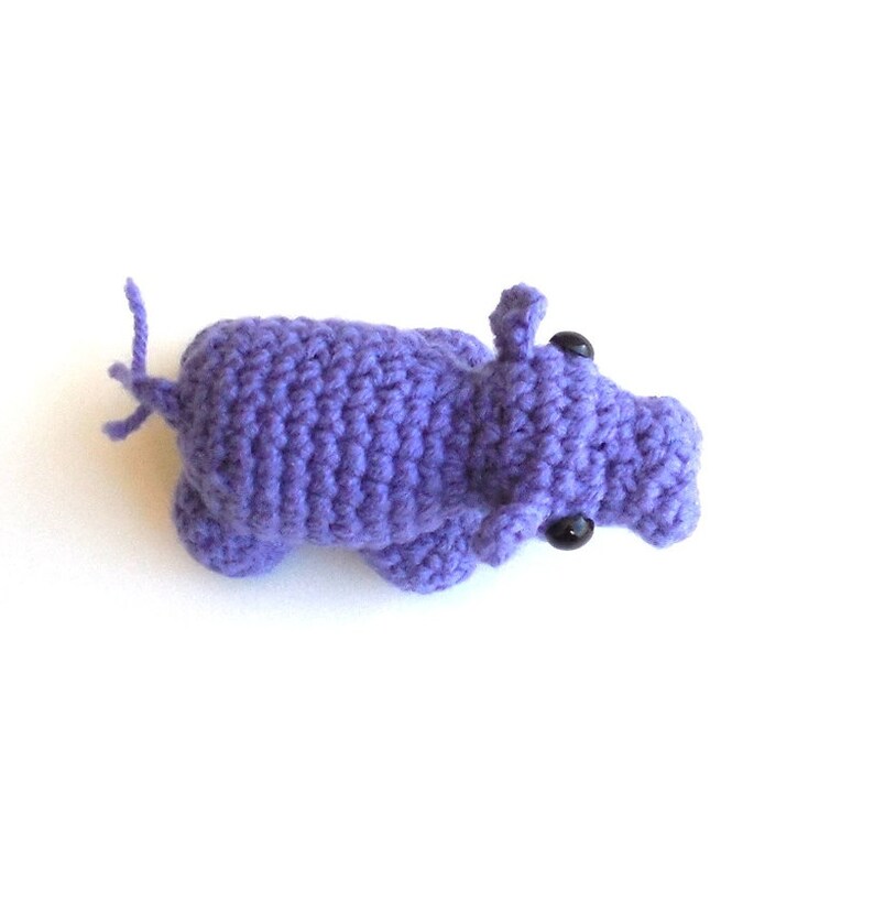 PDF Crochet Amigurumi Animal Patterns: Tiny Hippo Amigurumi PATTERN - Etsy