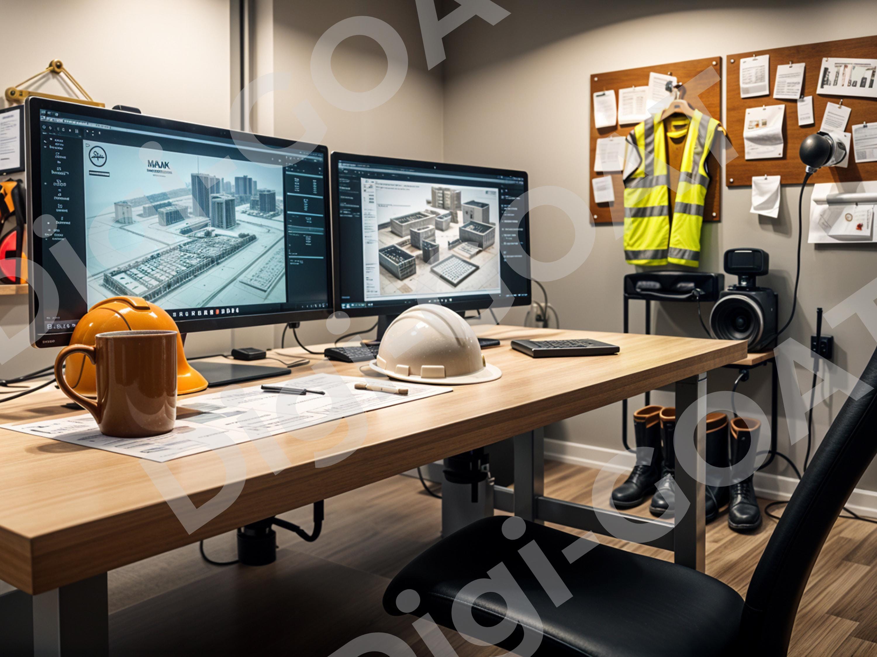 8 Construction Zoom Backgrounds Professional Virtual Backdrops for ...