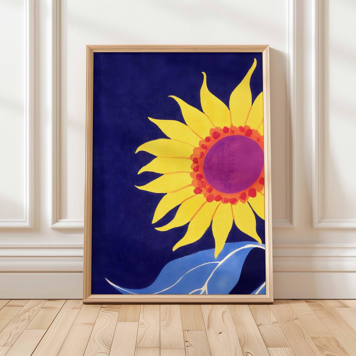 Vibrant Sunflower Art Print: Bold Botanical Wall Decor (digital ...