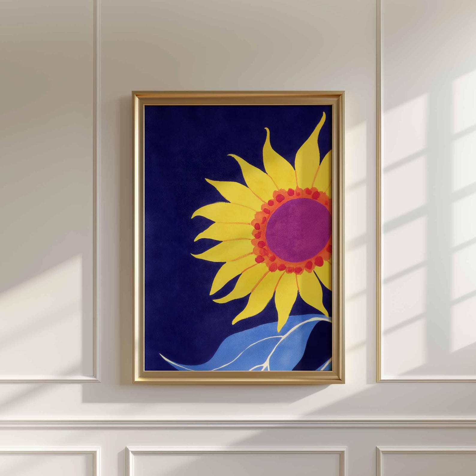 Vibrant Sunflower Art Print: Bold Botanical Wall Decor (digital ...