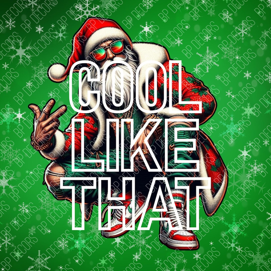 Cool Santa Claus PNG Hip Hop Santa Claus Festive Santa Claus PNG ...