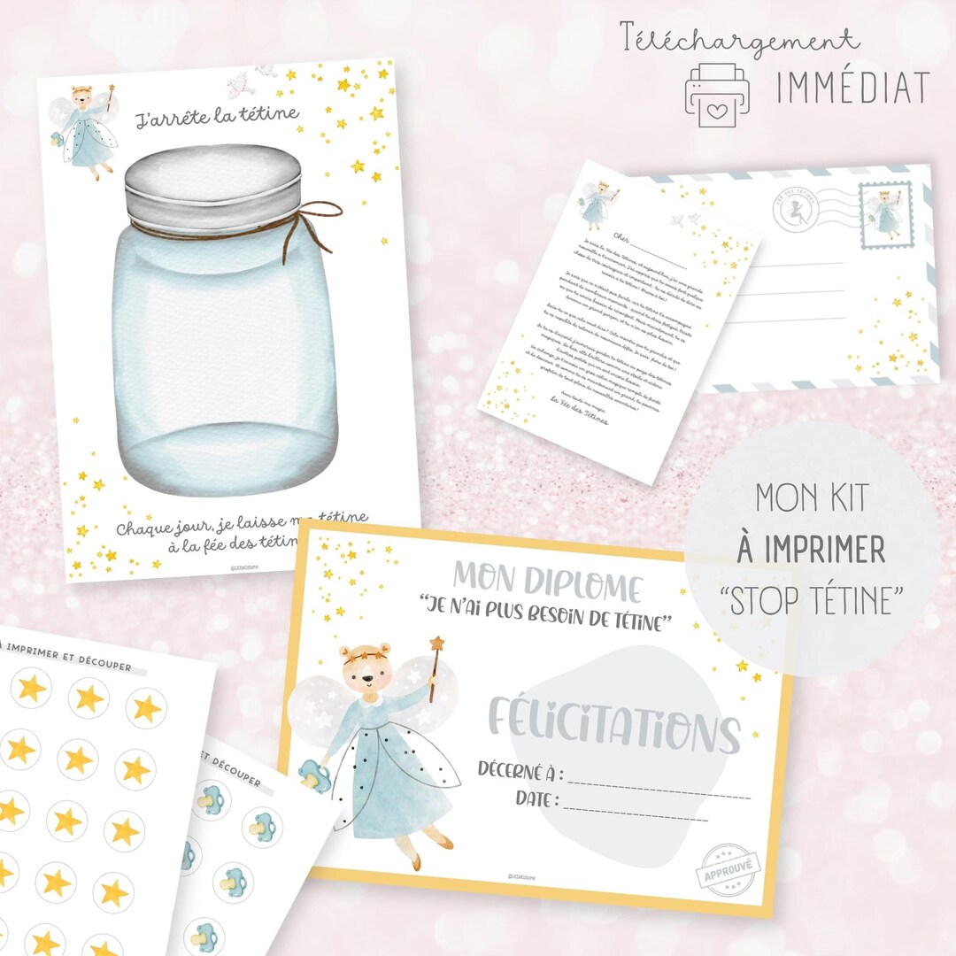 Stop Pacifier Kit, Pacifier Fairy, I Stop the Pacifier, Bye-bye ...