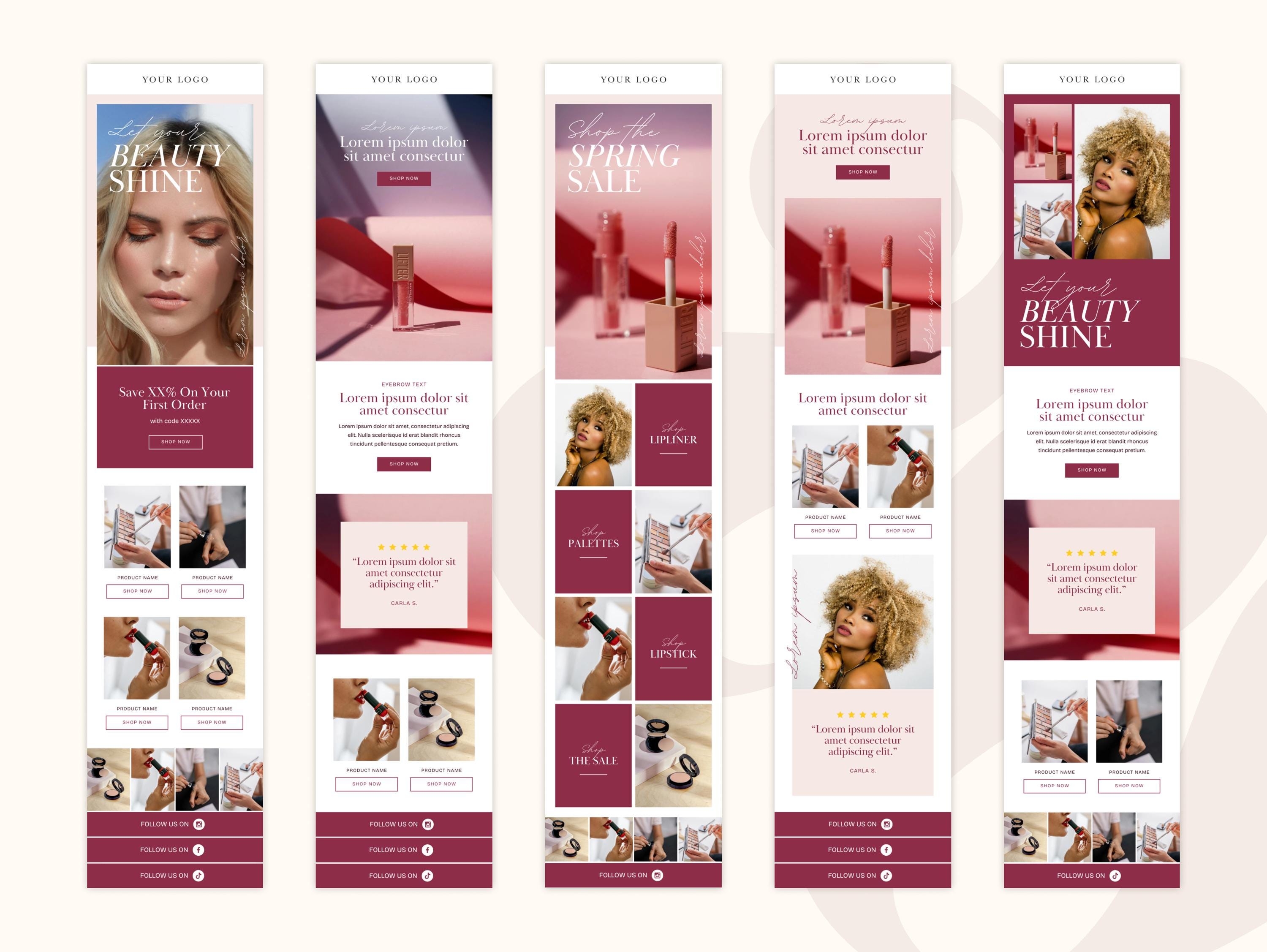 Canva Email Marketing Template Bundle, Boutique Email Design, E ...