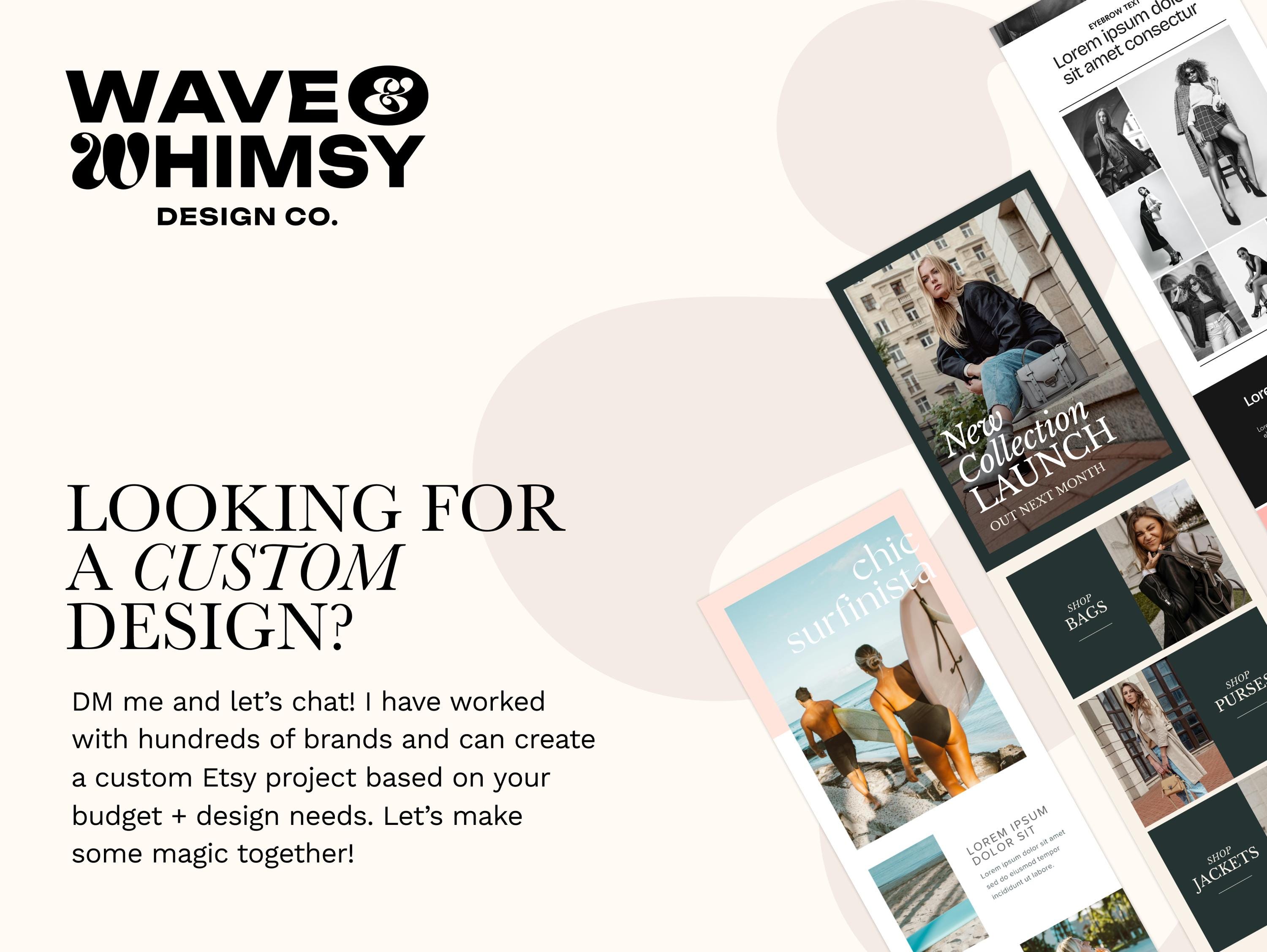 Canva Email Marketing Template Bundle, Boutique Email Design, E ...