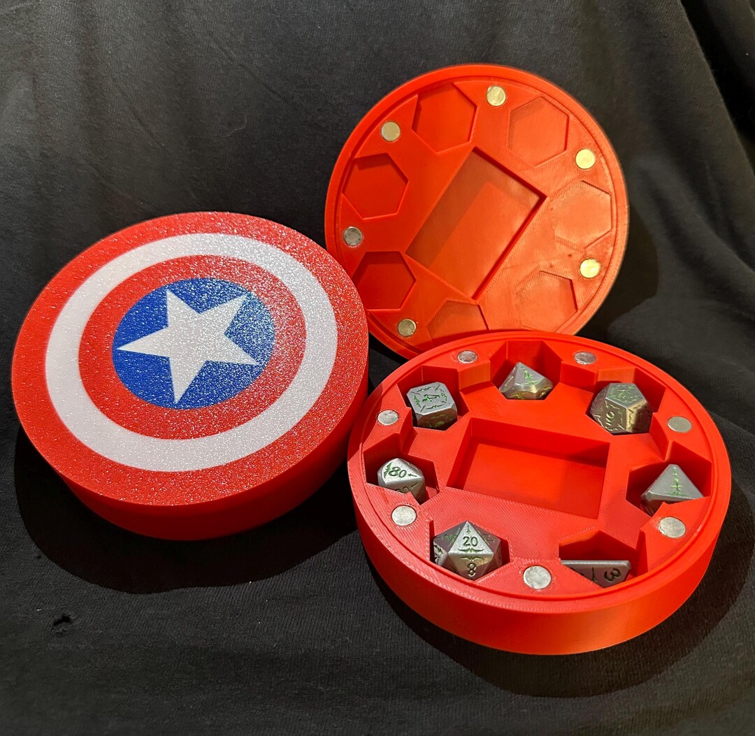 Captain Shield Dice Box - Etsy