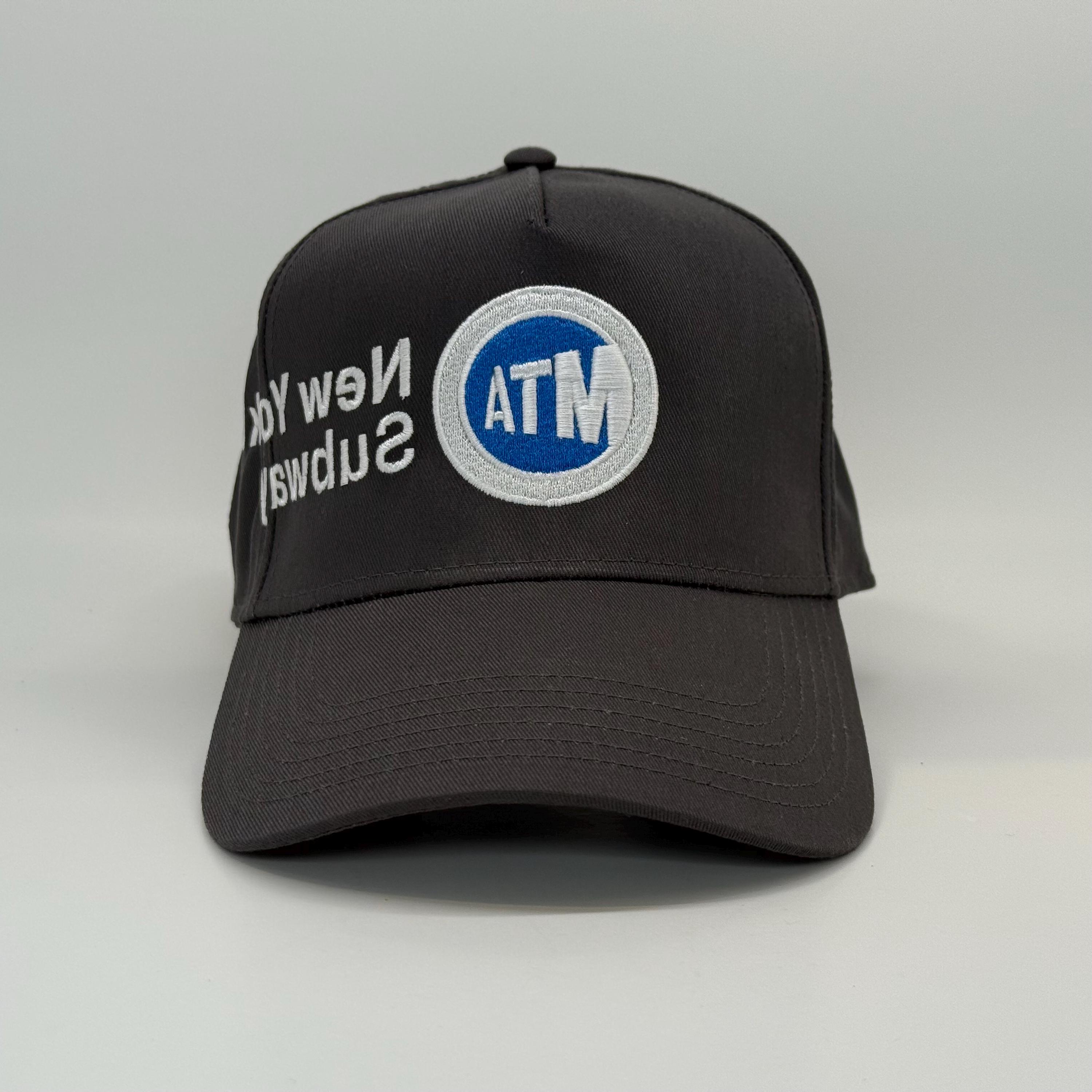 New York City Subway MTA Reverse Logo Hat – Dark Grey Snapback Cap - Etsy