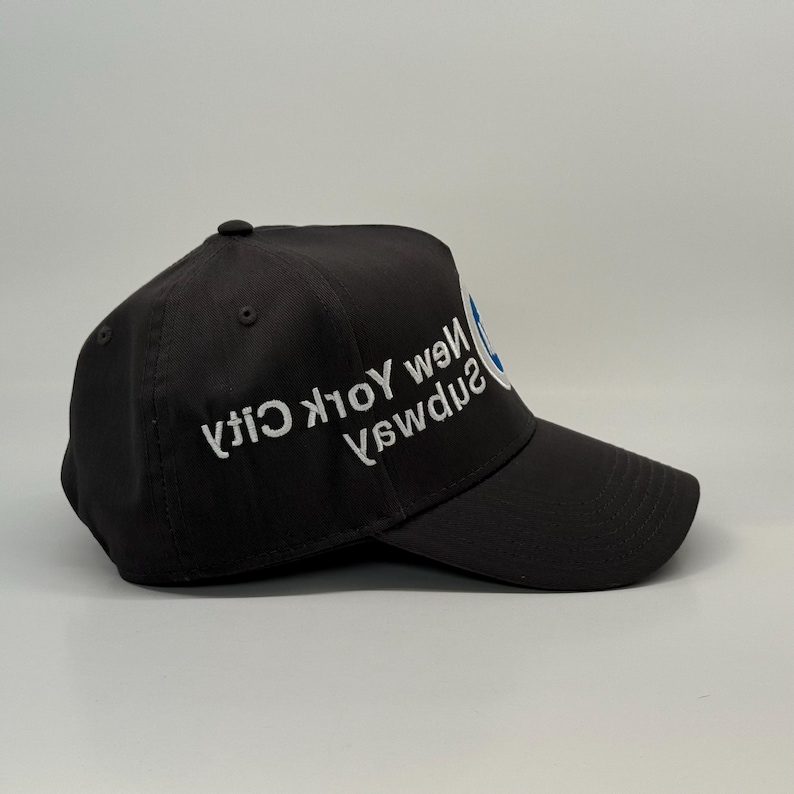 New York City Subway MTA Reverse Logo Hat – Dark Grey Snapback Cap - Etsy